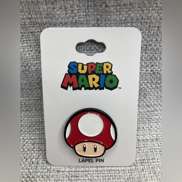 Accessories | Nintendo Super Mario Bros Mushroom Enamel Pin | Poshmark